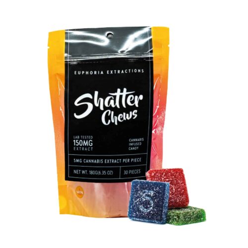 EUPHORIA SHATTER CHEWS 150MG THC – SATIVA – Canna Trust Delivery Service